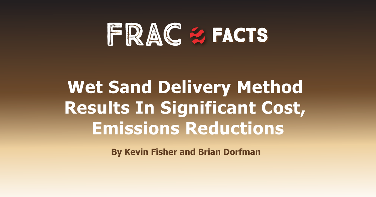 Wet Sand Delivery Method Significantly Reduces Costs, Emissions
